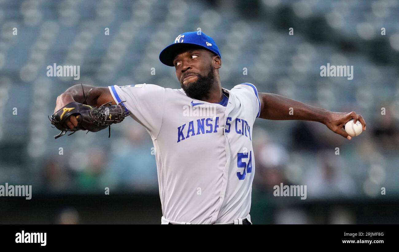 Kansas City Royals pitcher Taylor Hearn during a baseball game against ...