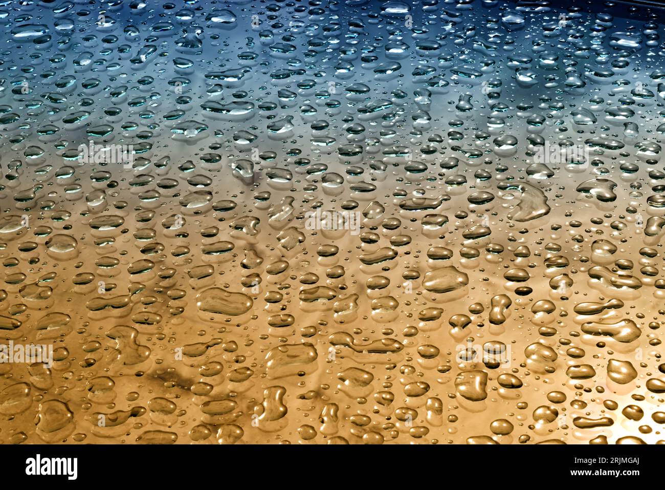Water Droplet - Abstract on glass Stock Photo - Alamy
