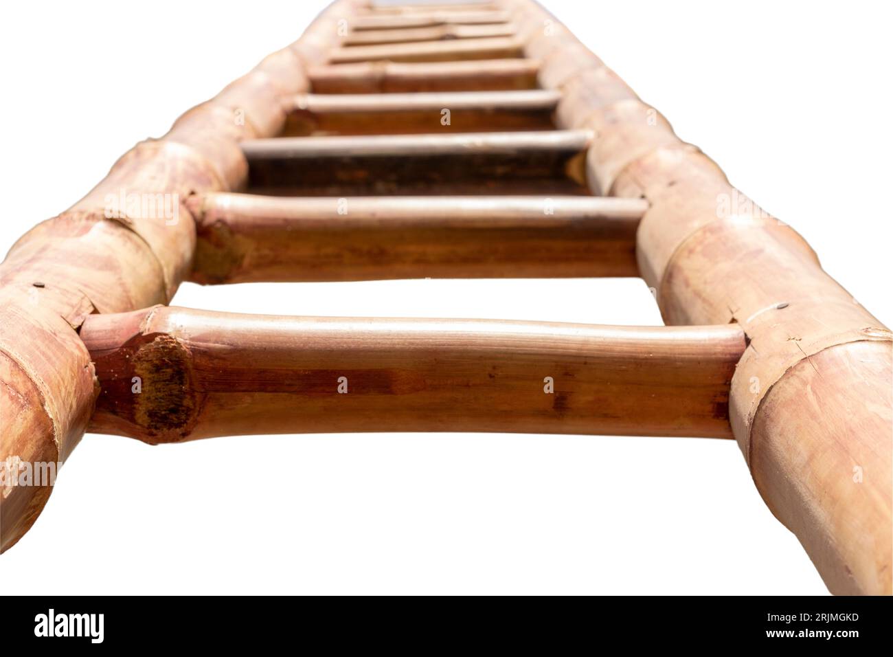 Ladder on white isolated background. Career development and motivation ...