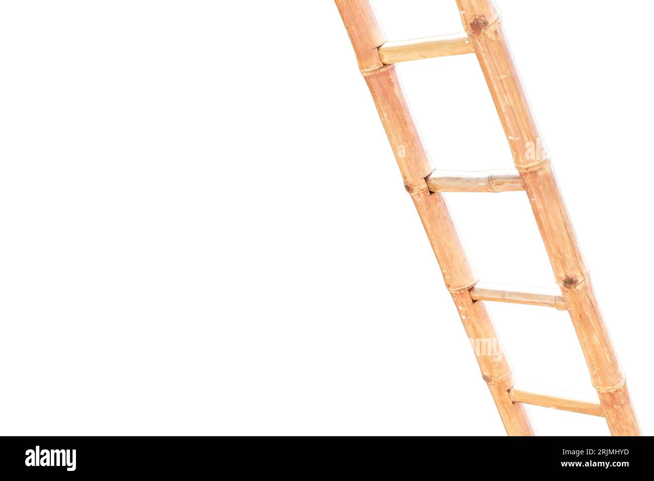 Ladder on white isolated background with blank space for text. Success ...
