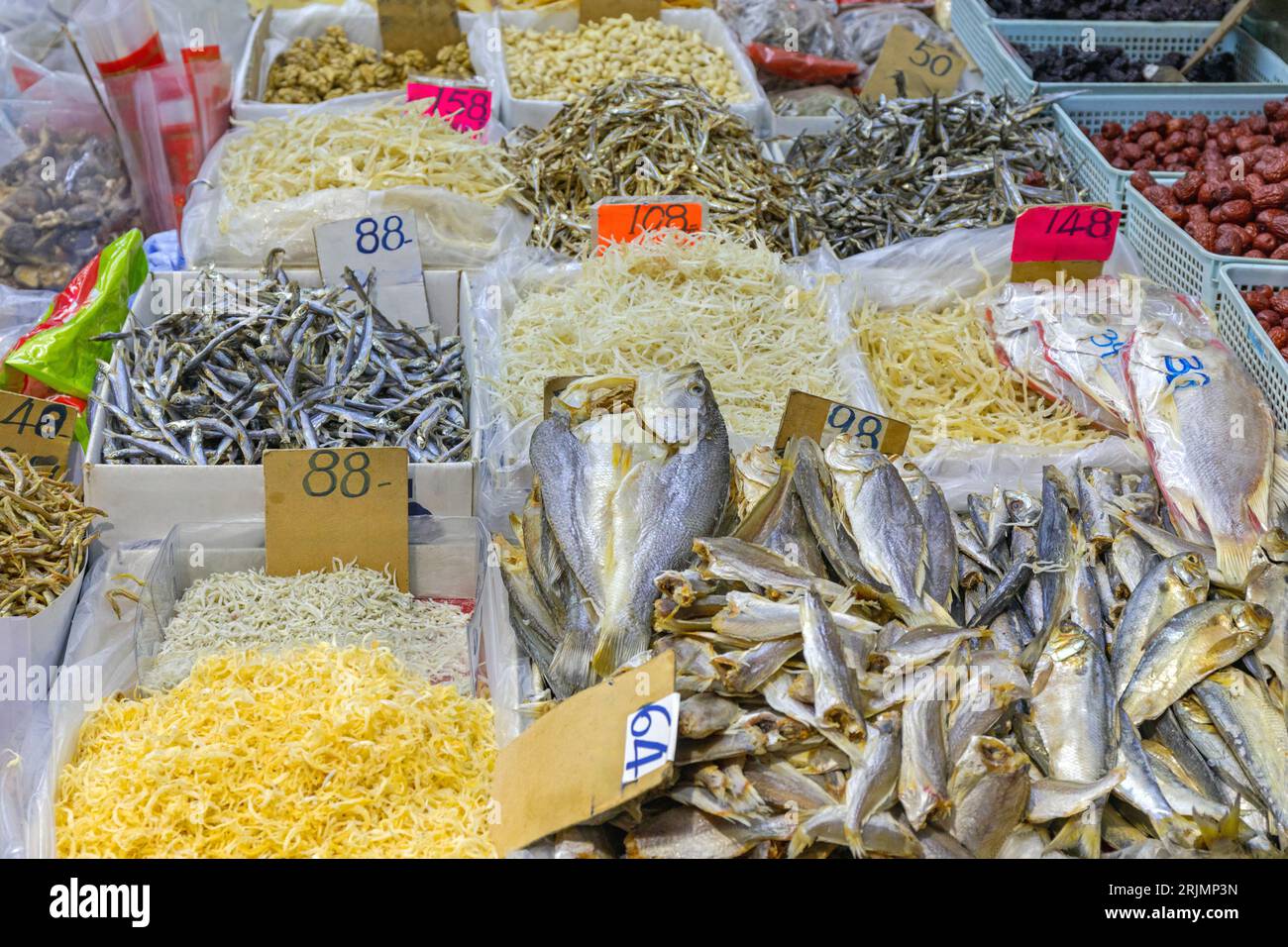 Selection of dried food in boxes hi-res stock photography and images ...