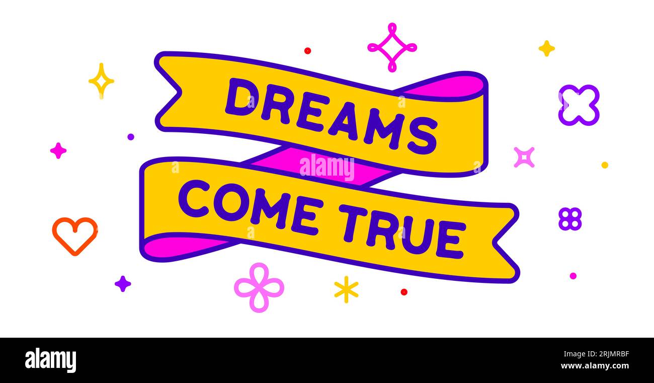 Woman dreams come true Stock Vector Images - Alamy