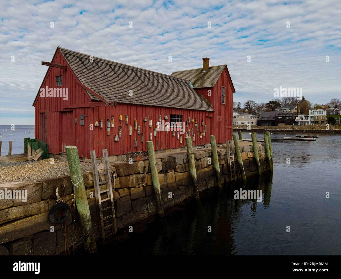 Motif Number 1, located on Bradley Wharf in the harbor town of Rockport ...