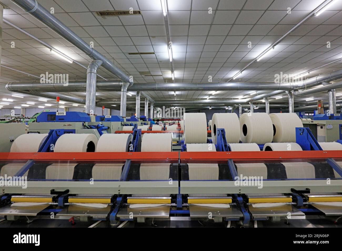 Textile industry spinning machine on hi-res stock photography and ...
