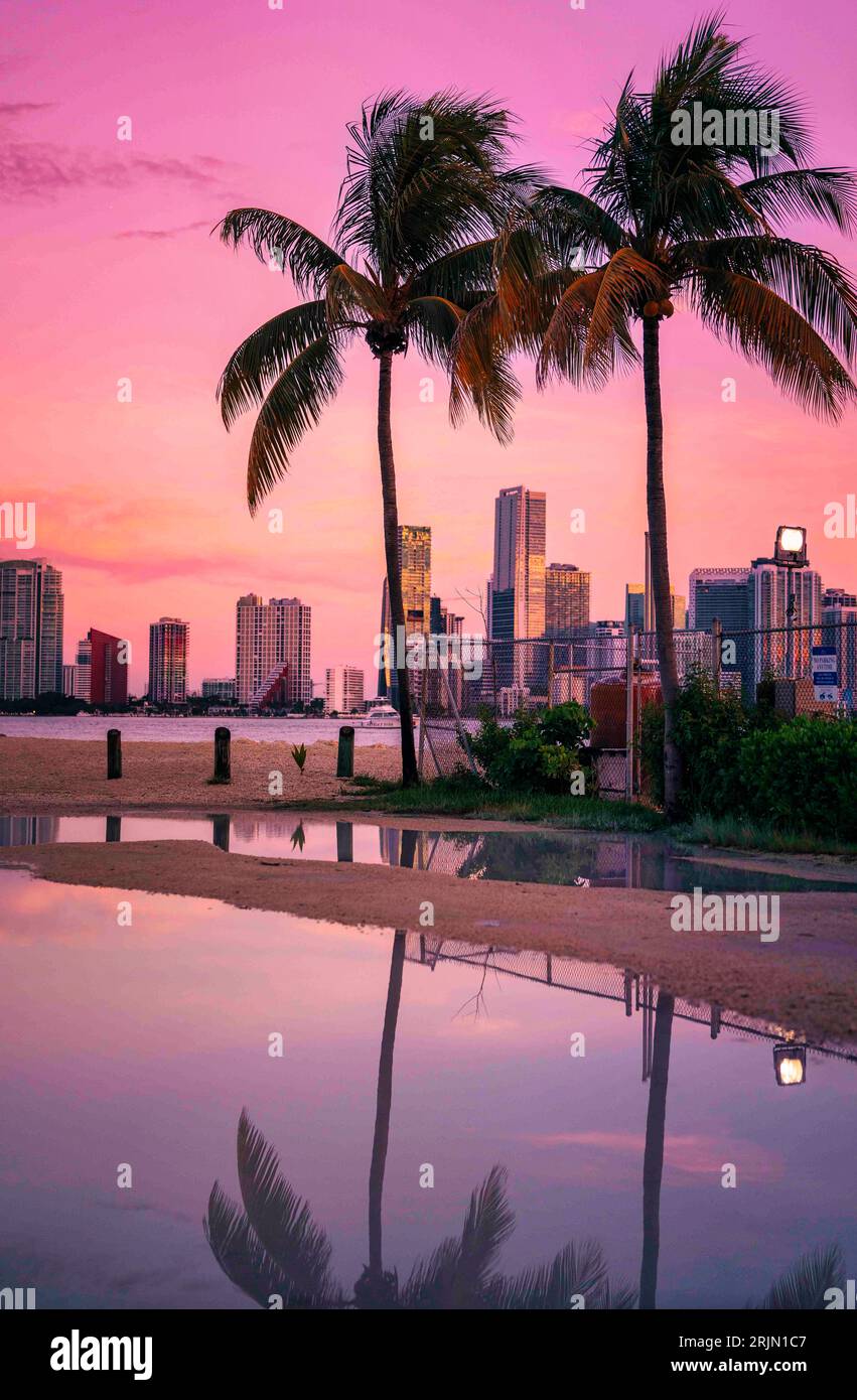 A breathtaking and tranquil beachfront scene of a serene body of water ...