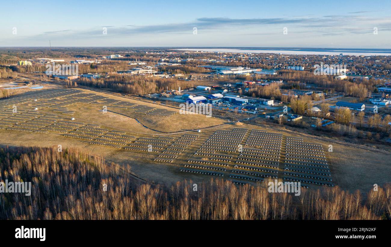 Aerial view modern coastal power hi-res stock photography and images ...