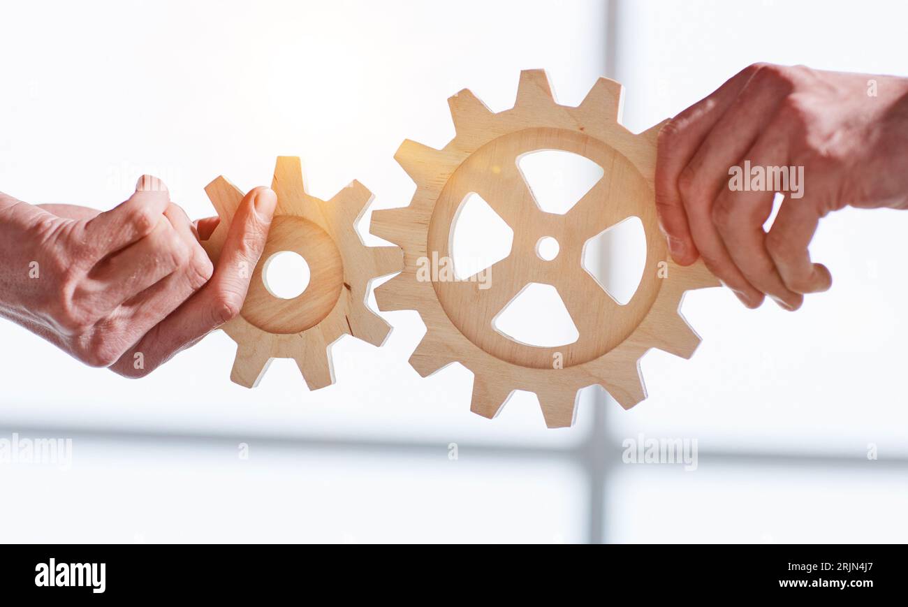 Wooden cogs hi-res stock photography and images - Alamy