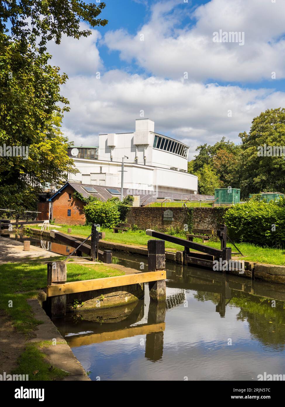 Millmead Lock, River Wey, Guildford, Surrey, England, UK, GB Stock ...