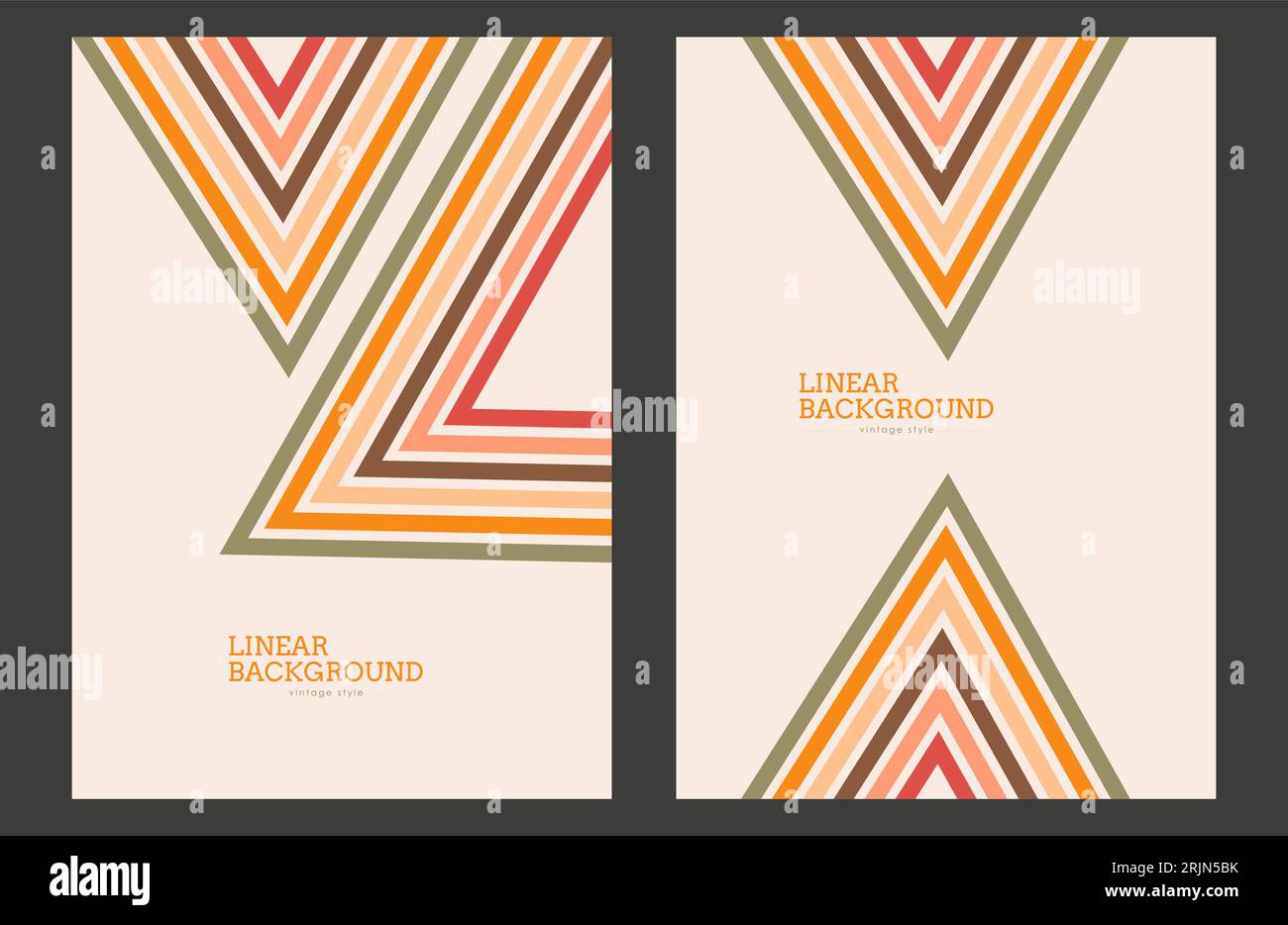 Linear design in vintage style. Abstract background with parallel ...