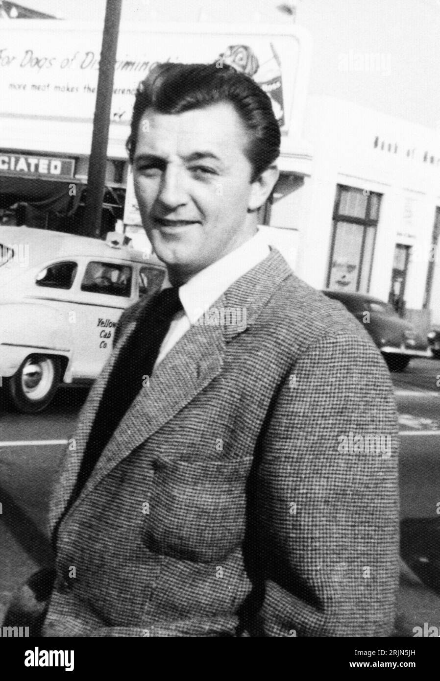 ROBERT MITCHUM candid snapshot portrait circa 1952 Stock Photo - Alamy