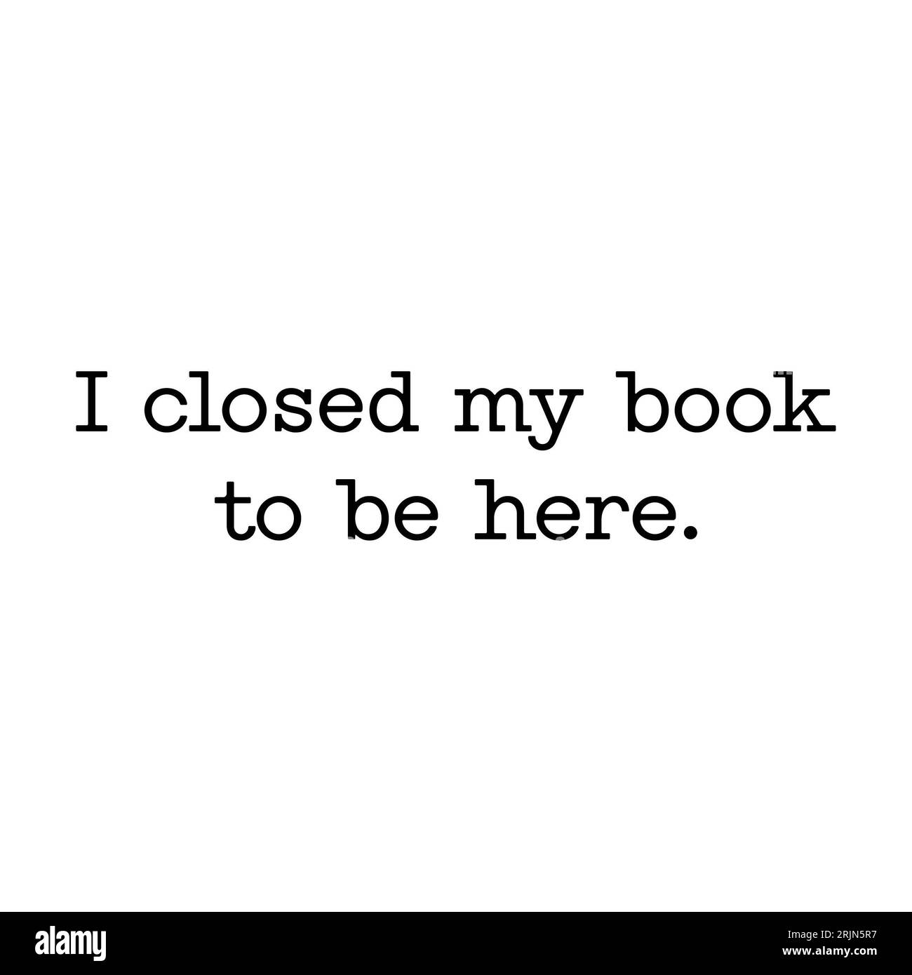 I closed my book to be here on white background. Isolated illustration ...