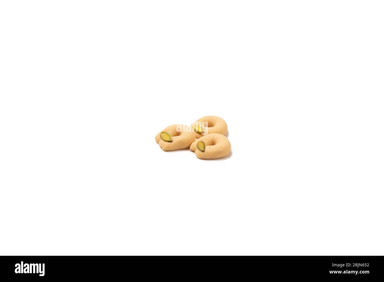 Turkish Arabic sweet Sade Kurabiye or Qurabiya isolated on white ...