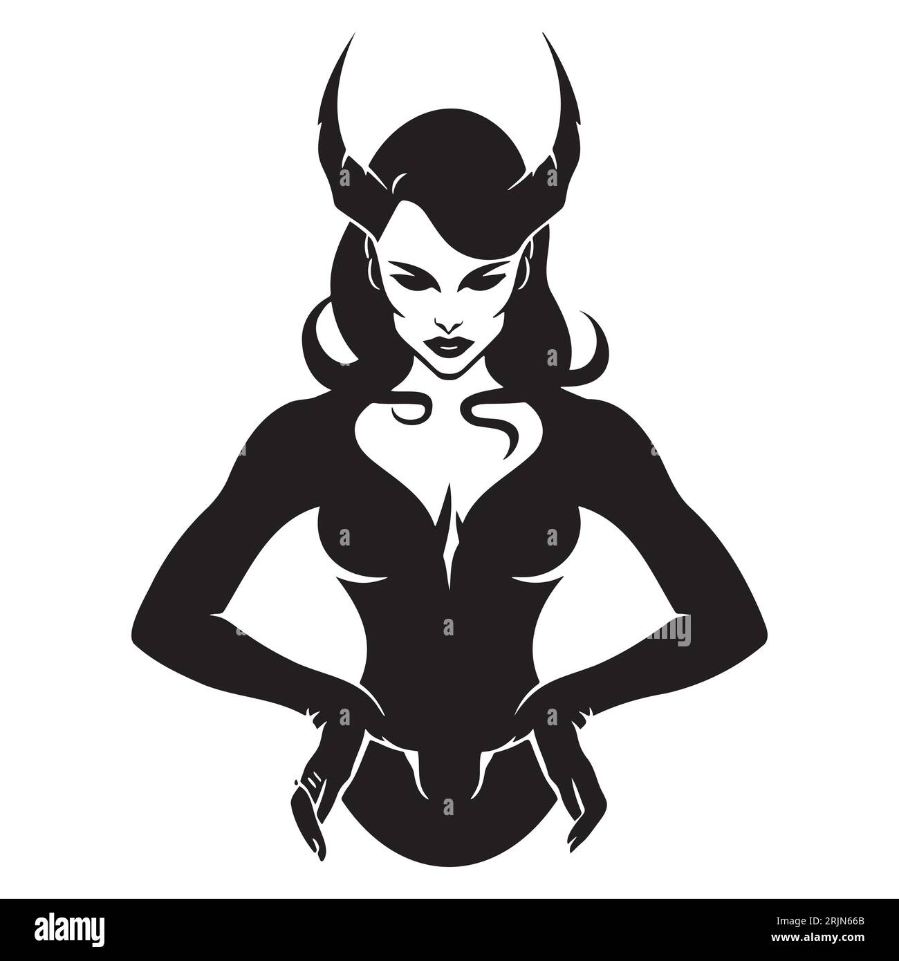 Devil Woman Silhouette