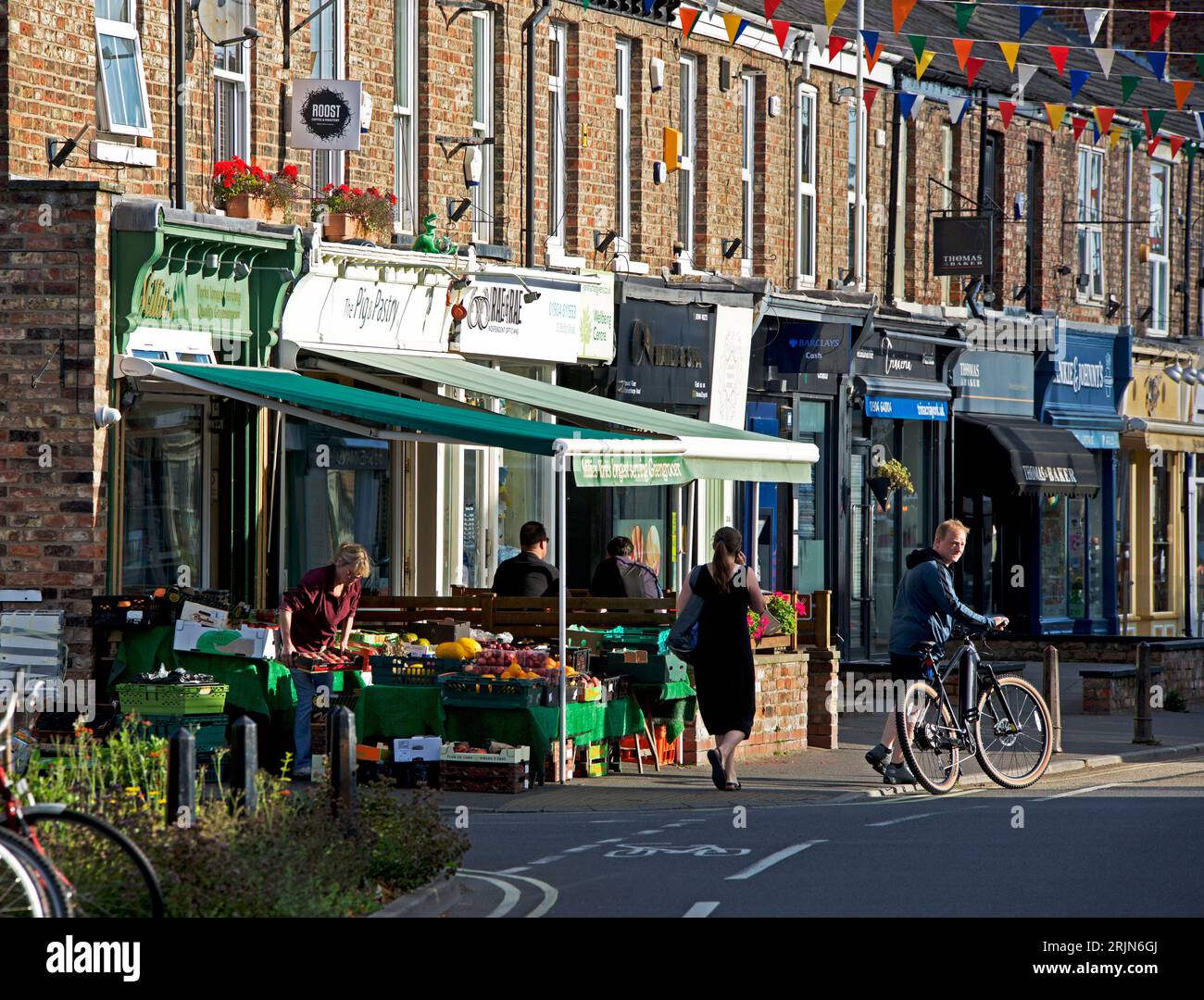 Shops on Bishopthorpe Road, York, North Yorkshire, England UK Stock ...