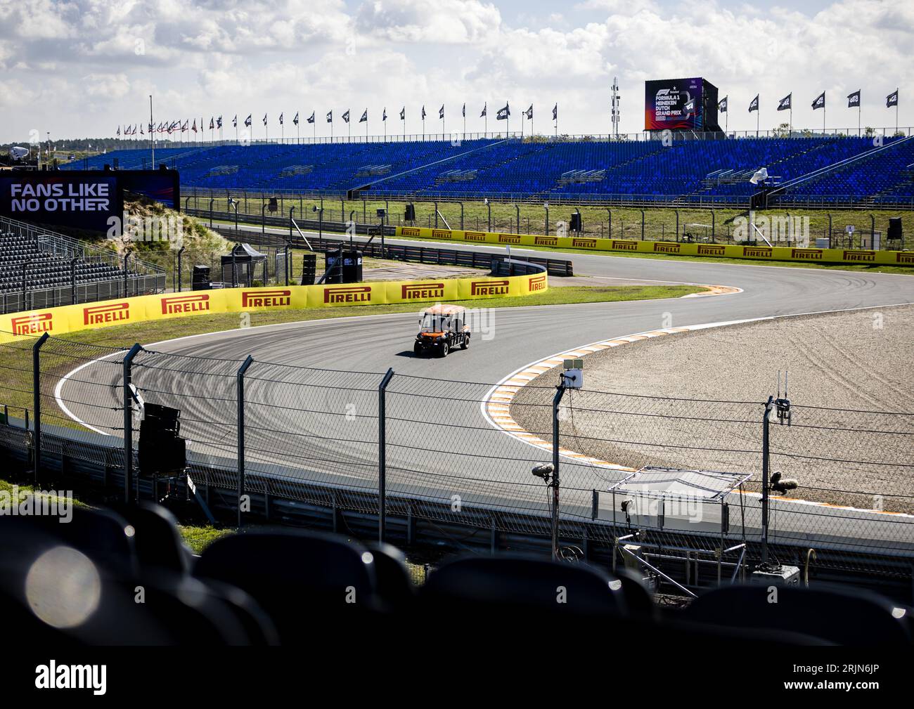 ZANDVOORT - Empty grandstands on the Zandvoort circuit in the run-up to ...