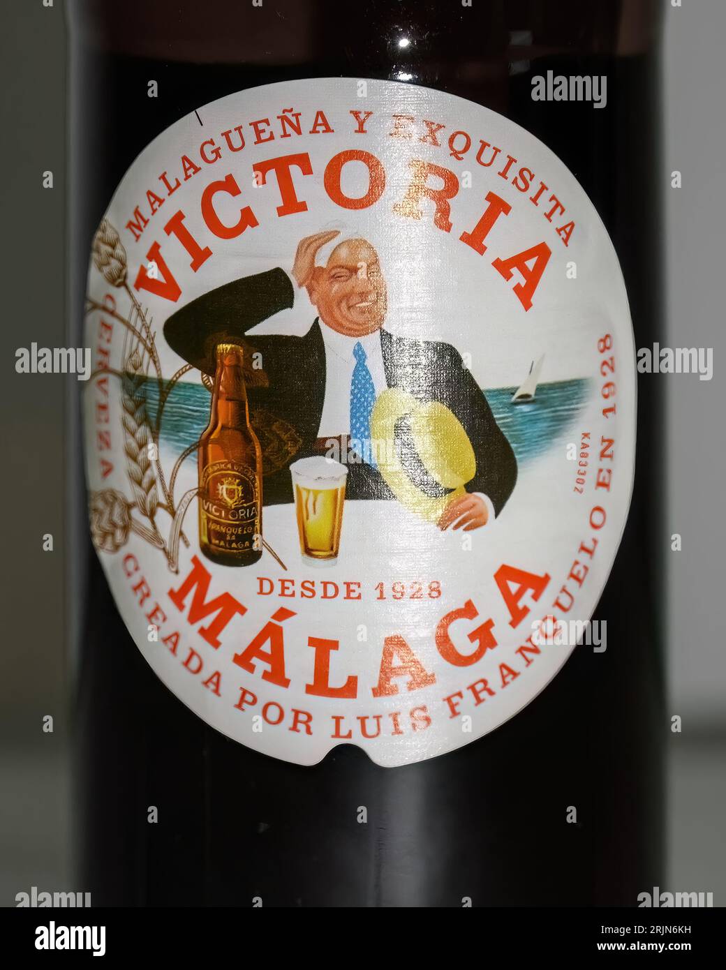 Retro beer label hi-res stock photography and images - Alamy