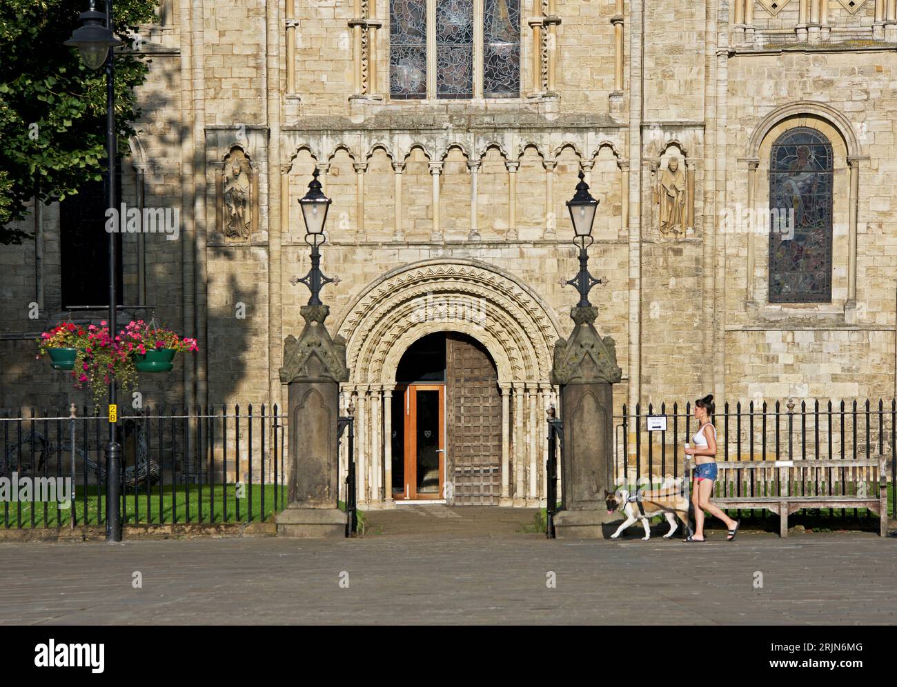 The west door of Selby Abbey, Selby, North Yorkshire, England UK Stock ...