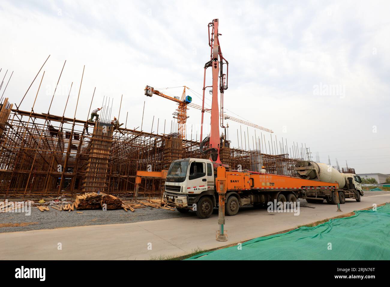 Infrastructure construction site Stock Photo - Alamy