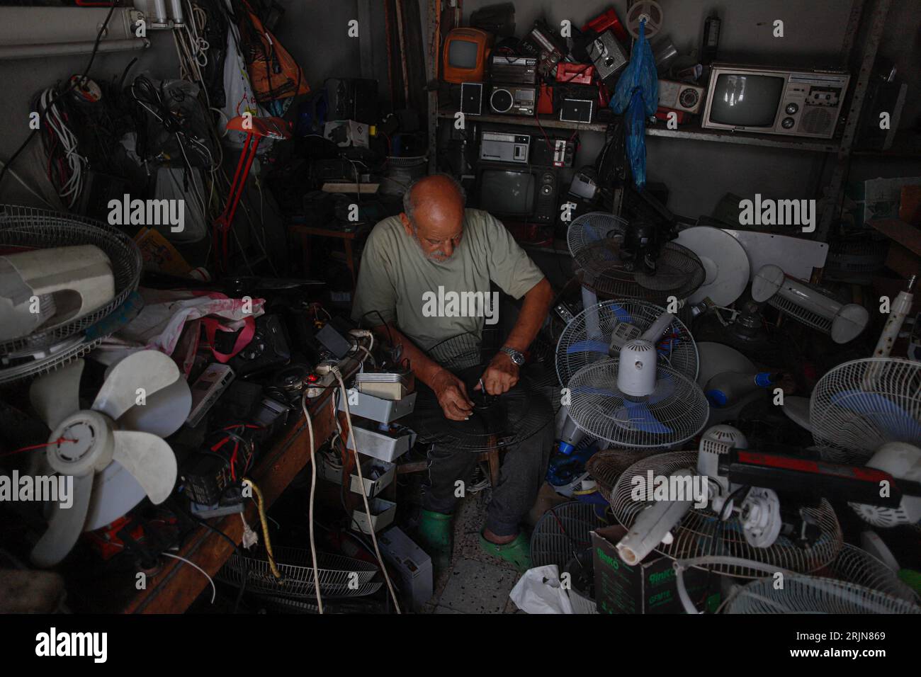 Gaza City, United States. 23rd Aug, 2023. A Palestinian, Mustafa Abdou ...
