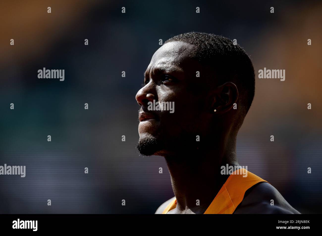 BUDAPEST - Taymir Burnet in action in the 200 meters during the fifth ...