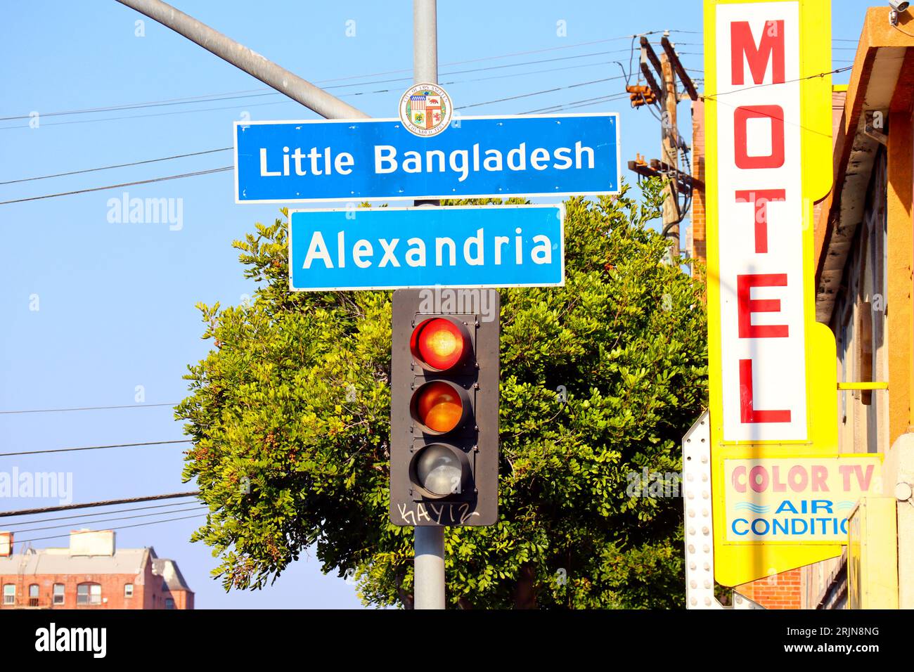 Los Angeles, California: Little BANGLADESH a neighborhood in the City of Los Angeles Stock Photo ...