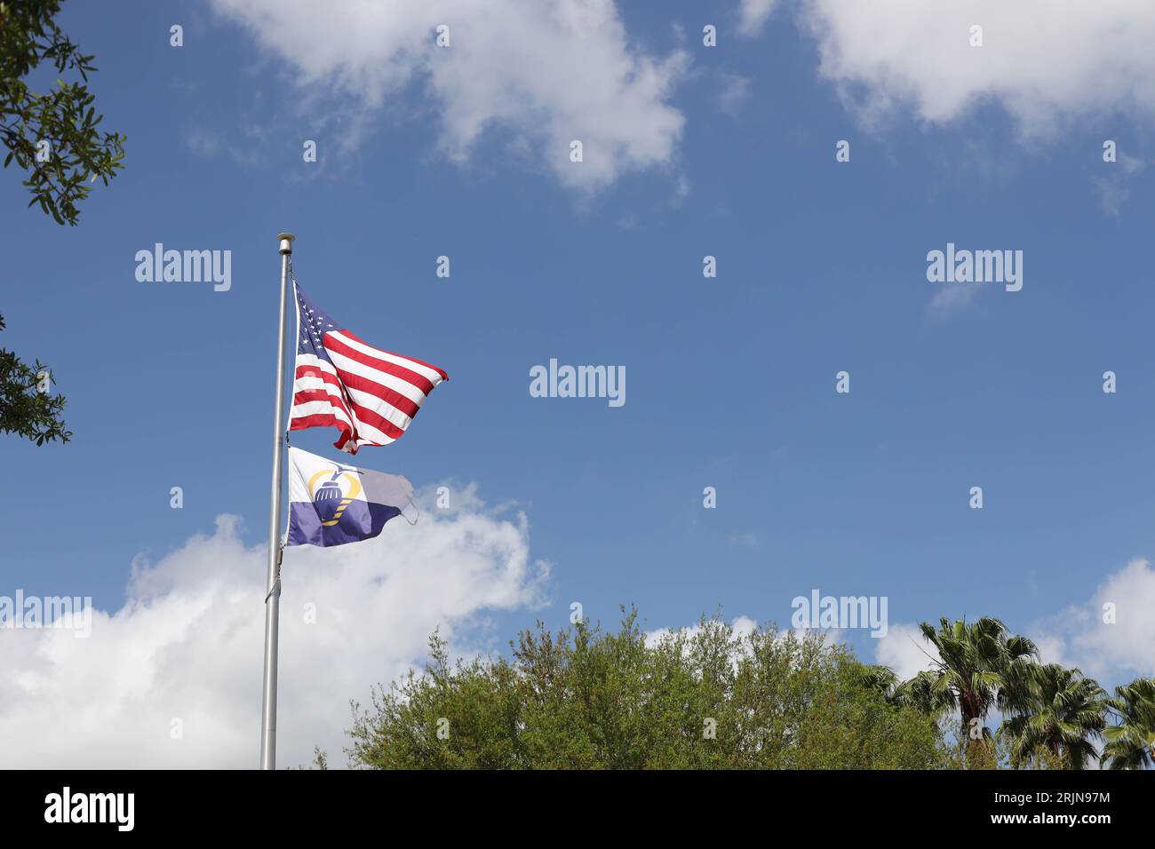 Billowing flags hi-res stock photography and images - Alamy
