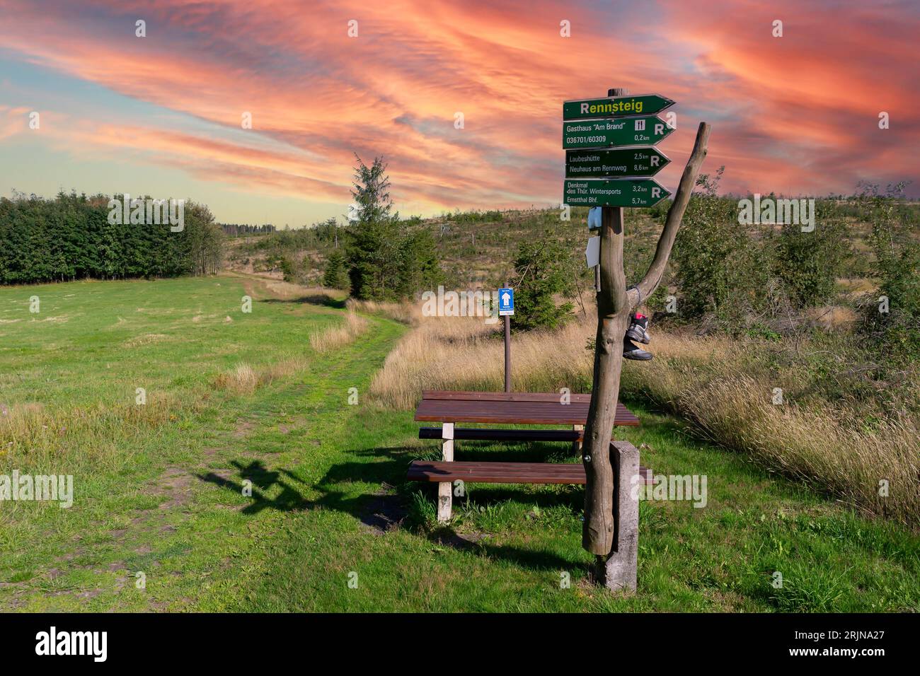 Rennsteig trail hi-res stock photography and images - Alamy