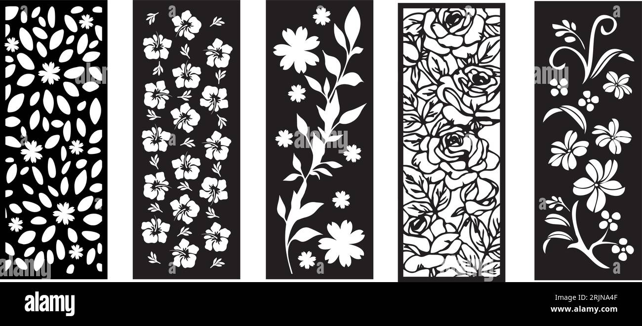 Decorative textile panels Stock Vector Images - Alamy