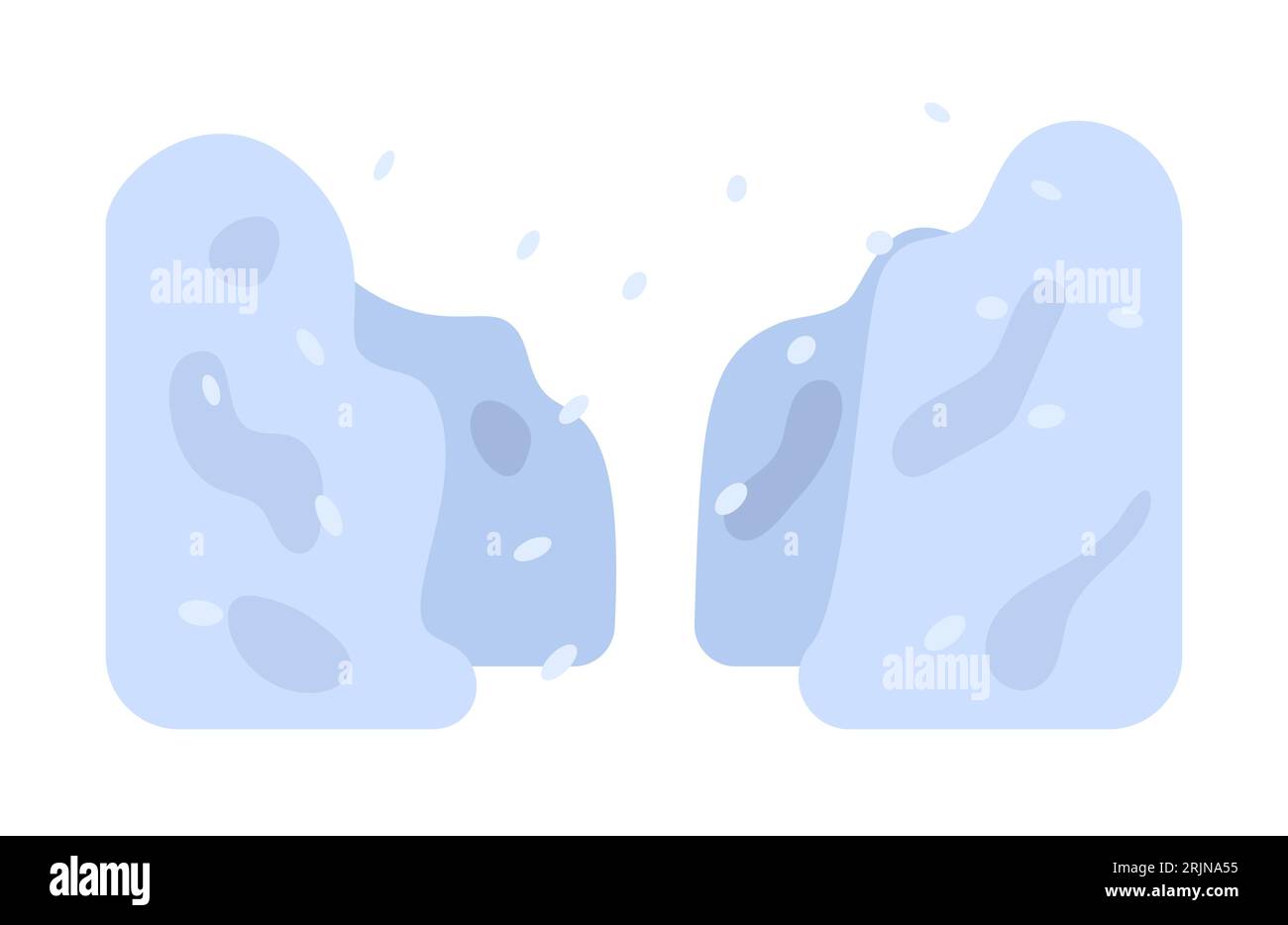 Blizzard Semi Flat Colour Vector Object Stock Vector Image And Art Alamy