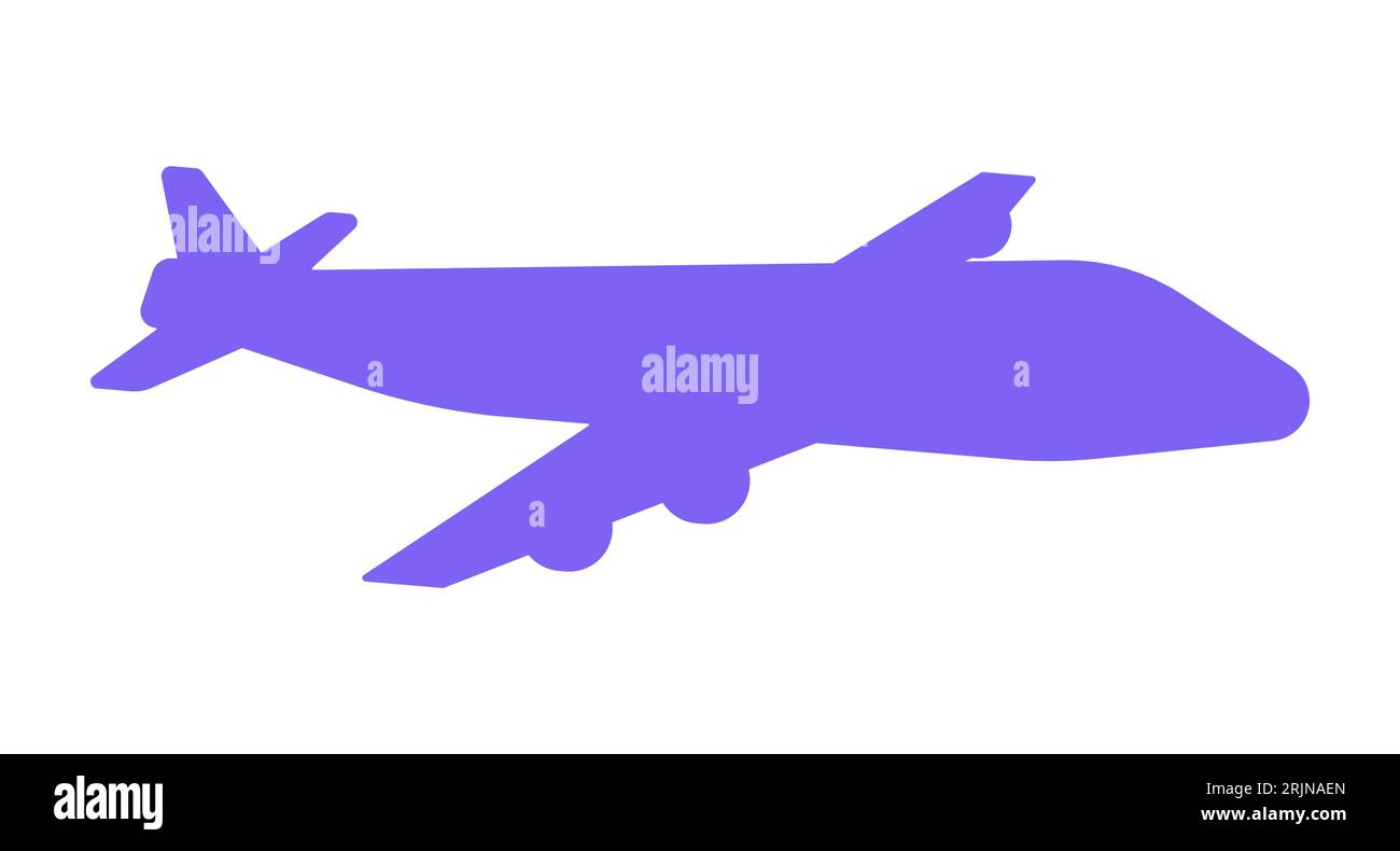 Plane shadow flat line color isolated vector object Stock Vector Image ...