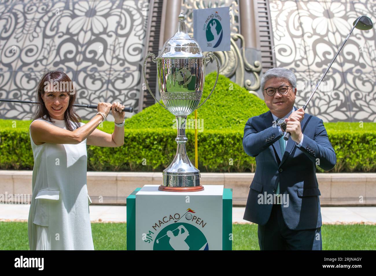 Johannesburg, South Africa. 22nd Aug, 2023. ( L ) Daisy Ho (Managing ...