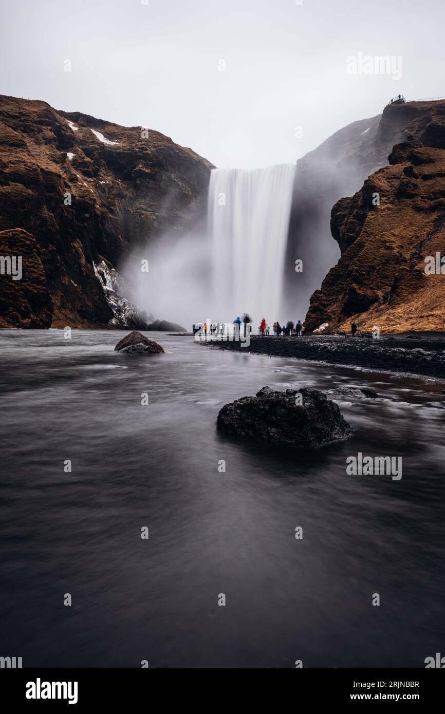 This stunning image from Reykjavik, Iceland features a cascading ...