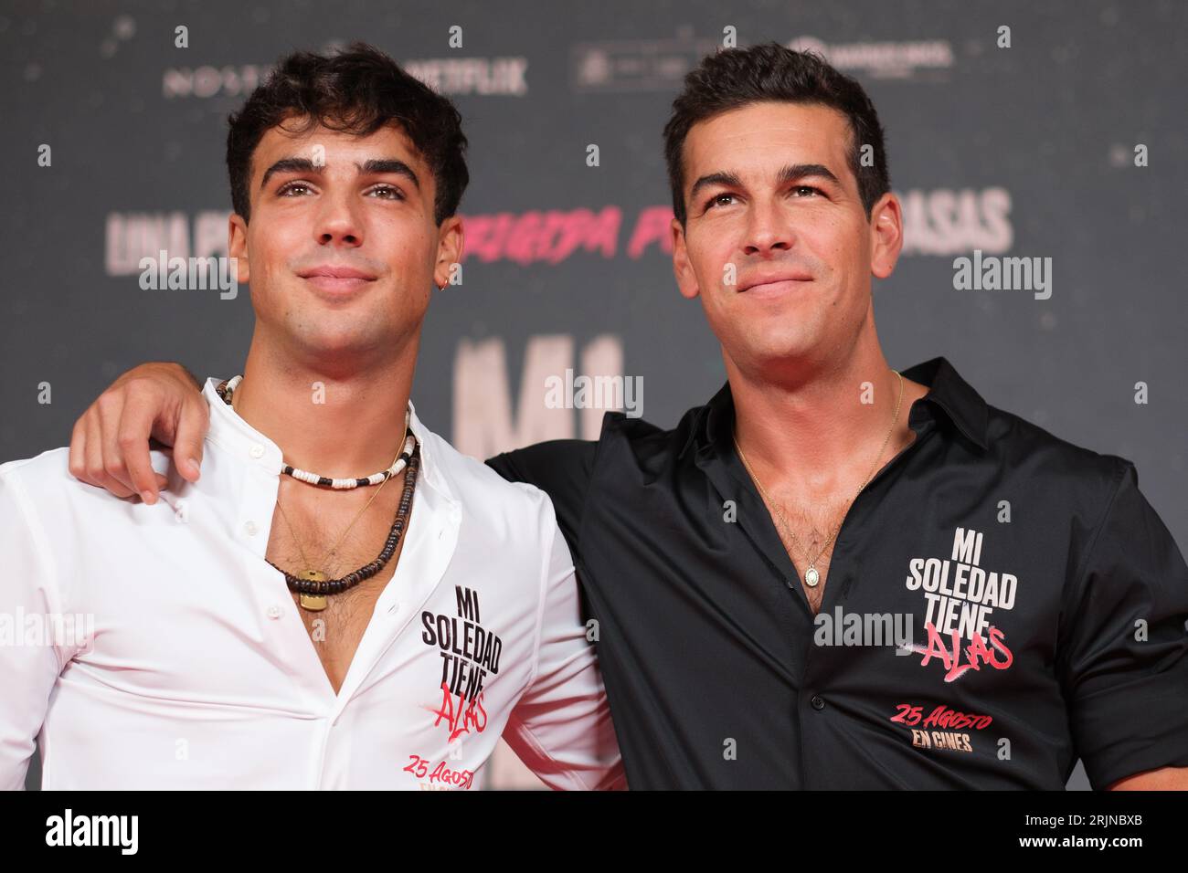 Spanish actors Oscar Casas and Mario Casas attends 'Mi Soledad Tiene ...