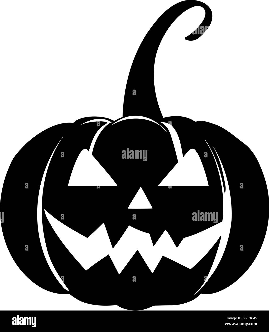 Jack o lantern silhouette Stock Vector Images - Alamy