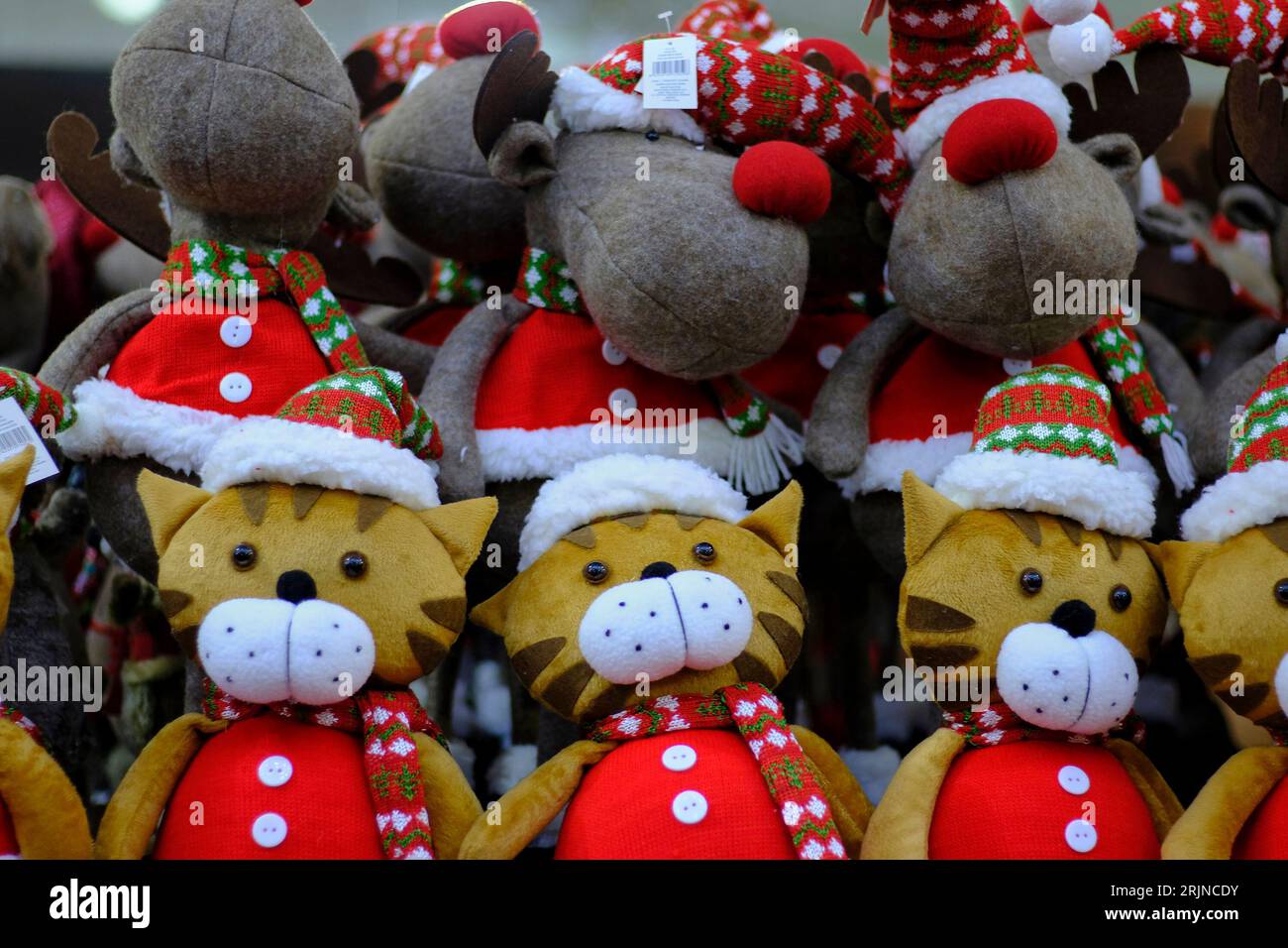 Festive stuffed animals hi-res stock photography and images - Alamy