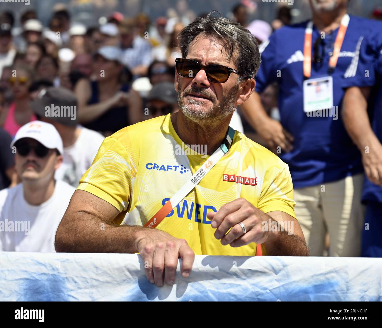 Budapest, Hungary. 23rd Aug, 2023. Trainer Greg Duplantis pictured ...