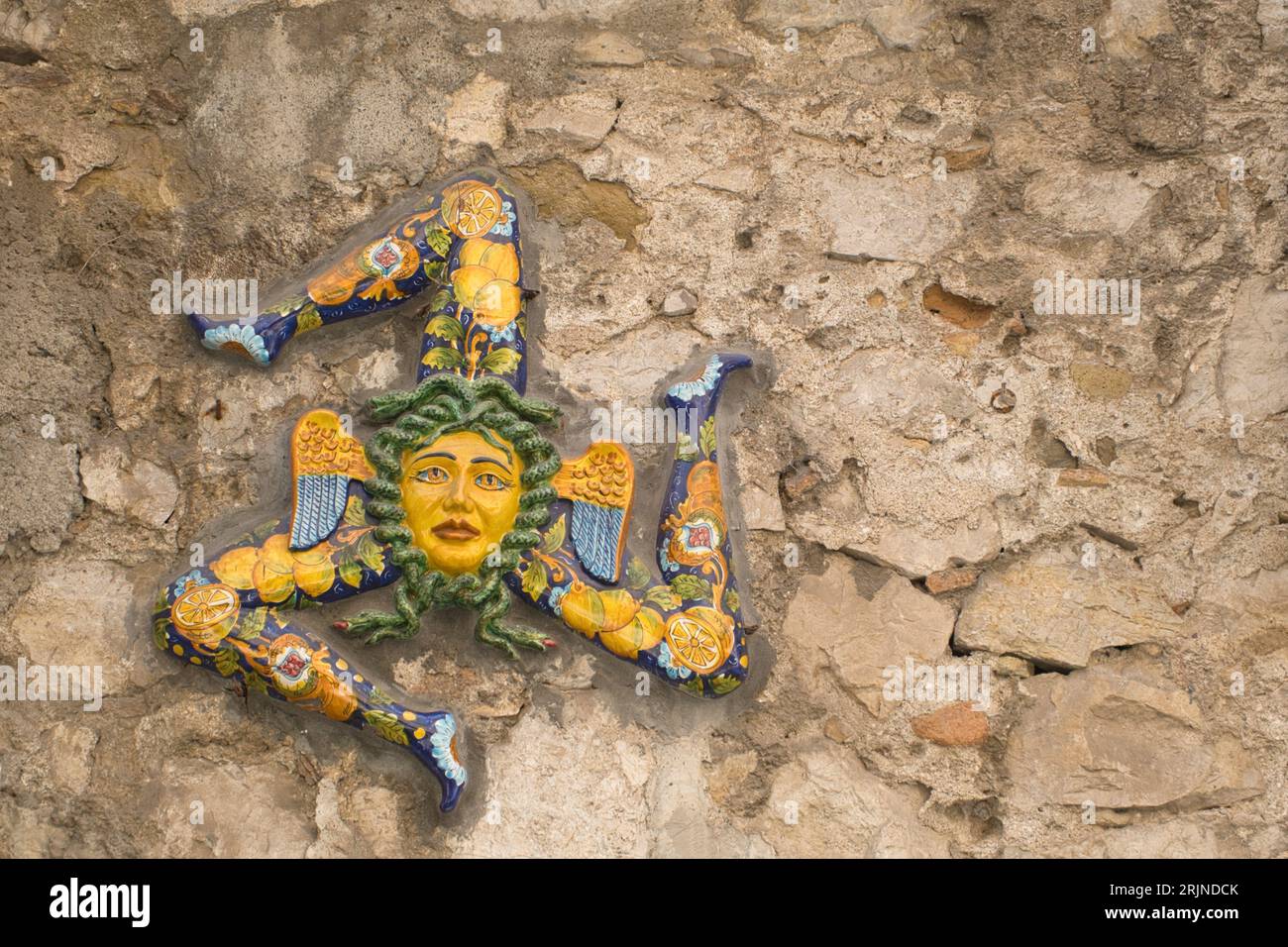 Ceramic trinacria symbol emblem sicily hi-res stock photography and ...