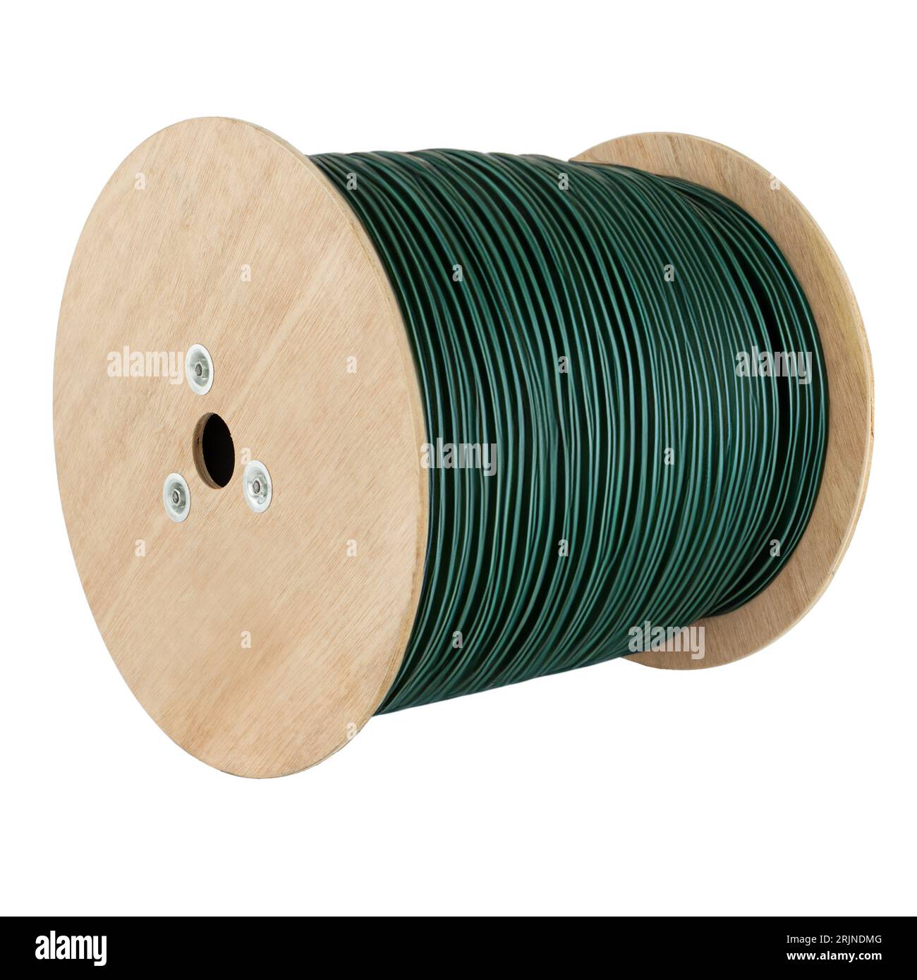 Industrial spool with cable or wire. industrial cable Stock Photo - Alamy