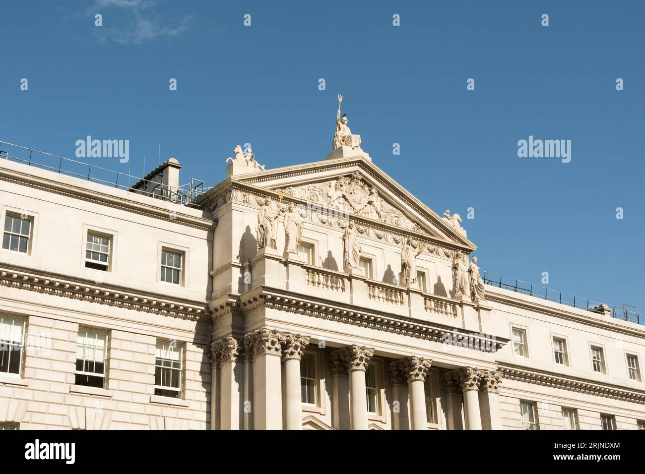 Exterior facade of James Pennethorne's west facing New Wing of Somerset ...