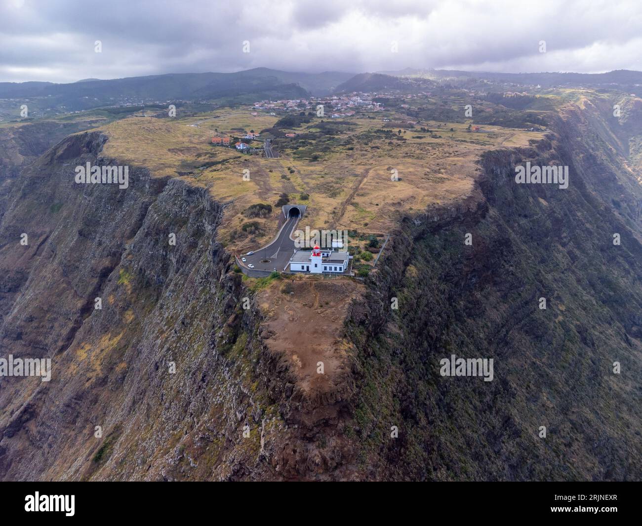 A stunning view of the Ponta do Pargo Lighthouse, located on the ...
