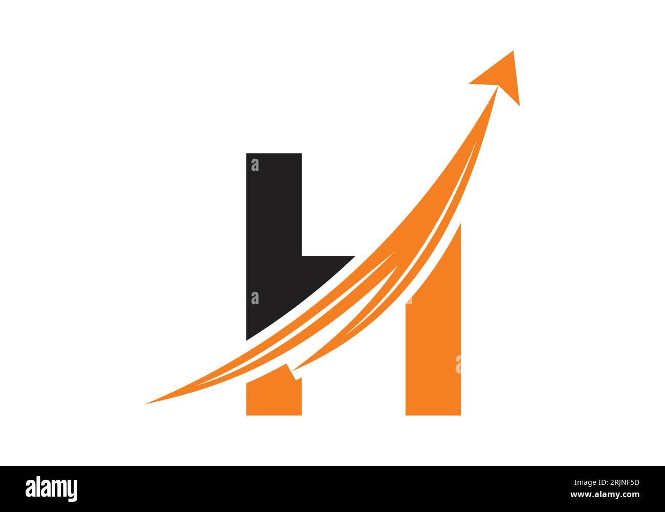 Finance Logo With H Letter Concept. Financial or success logo concept ...