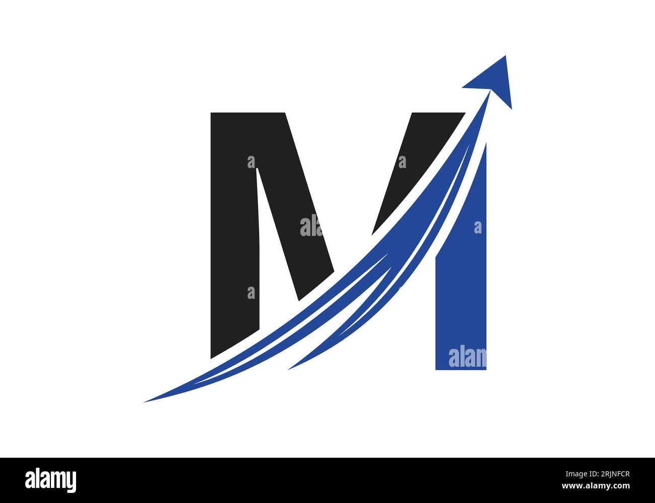 Finance Logo With M Letter Concept. Financial or success logo concept ...