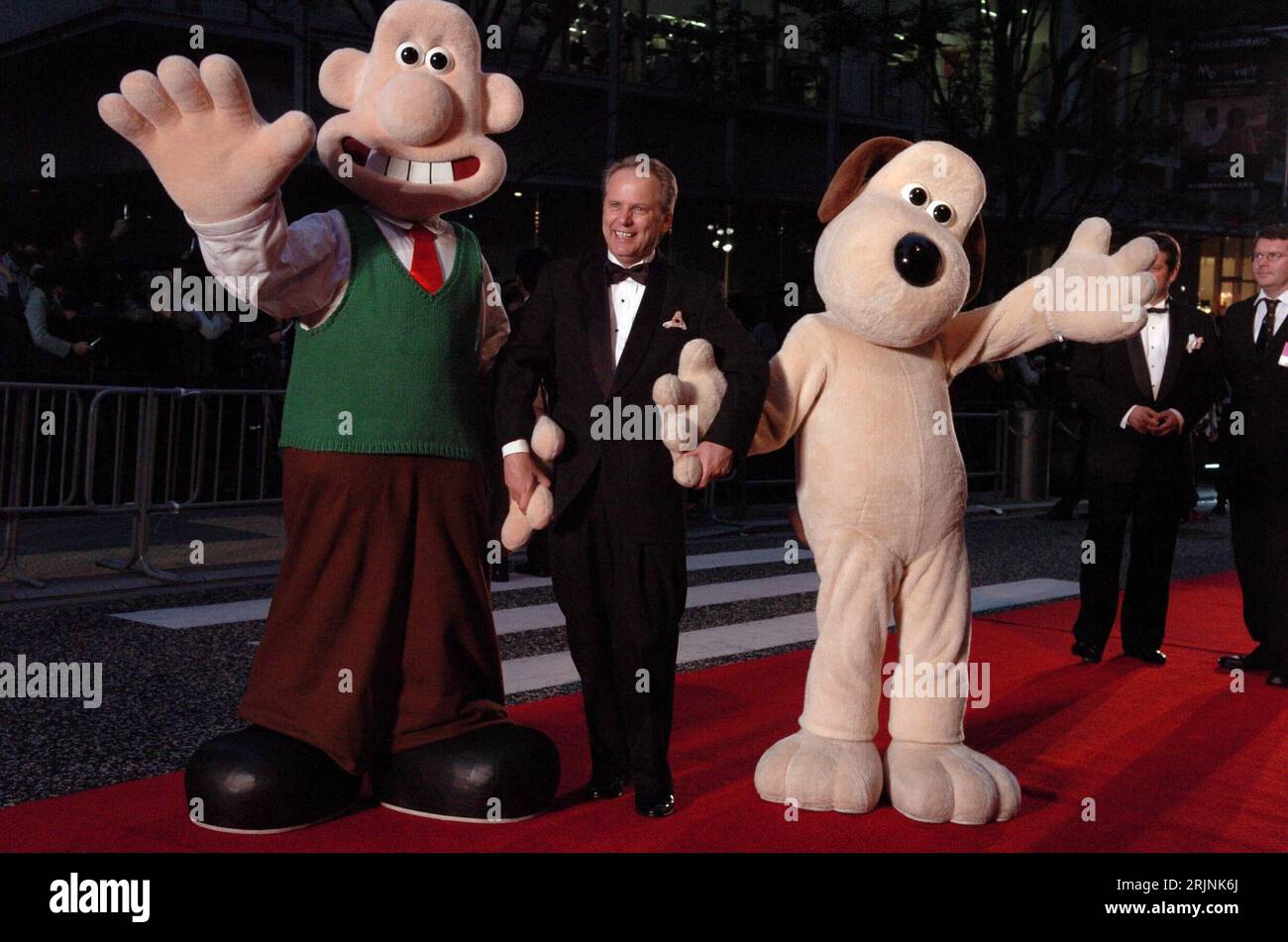 Regisseur Nick Park (GBR) mit WALLACE UND GROMIT auf dem 18 ...