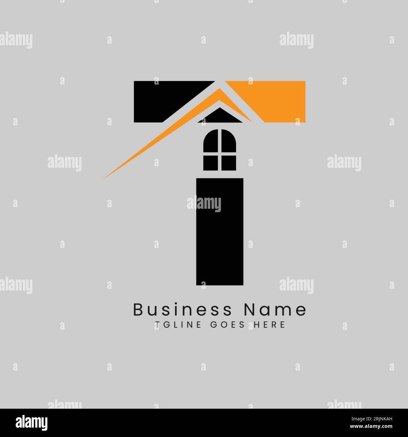 T Letter Real Estate Logo, Vector illustration Template Concept Design ...