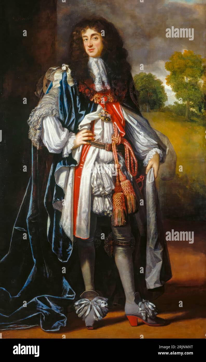 King Charles II of England (1630-1685), portrait painting by Simon ...