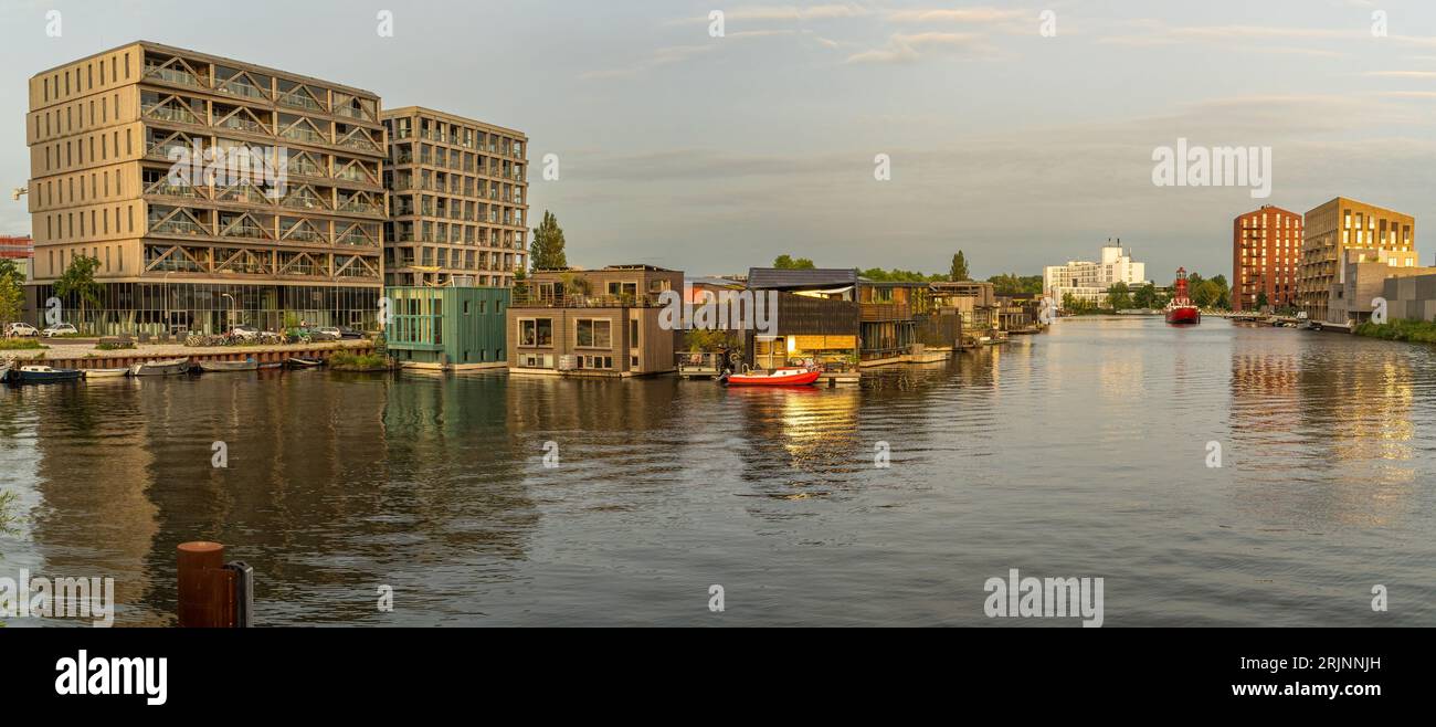 Amsterdam, The Netherlands, 16.08.2023, Panorama of sustainable ...