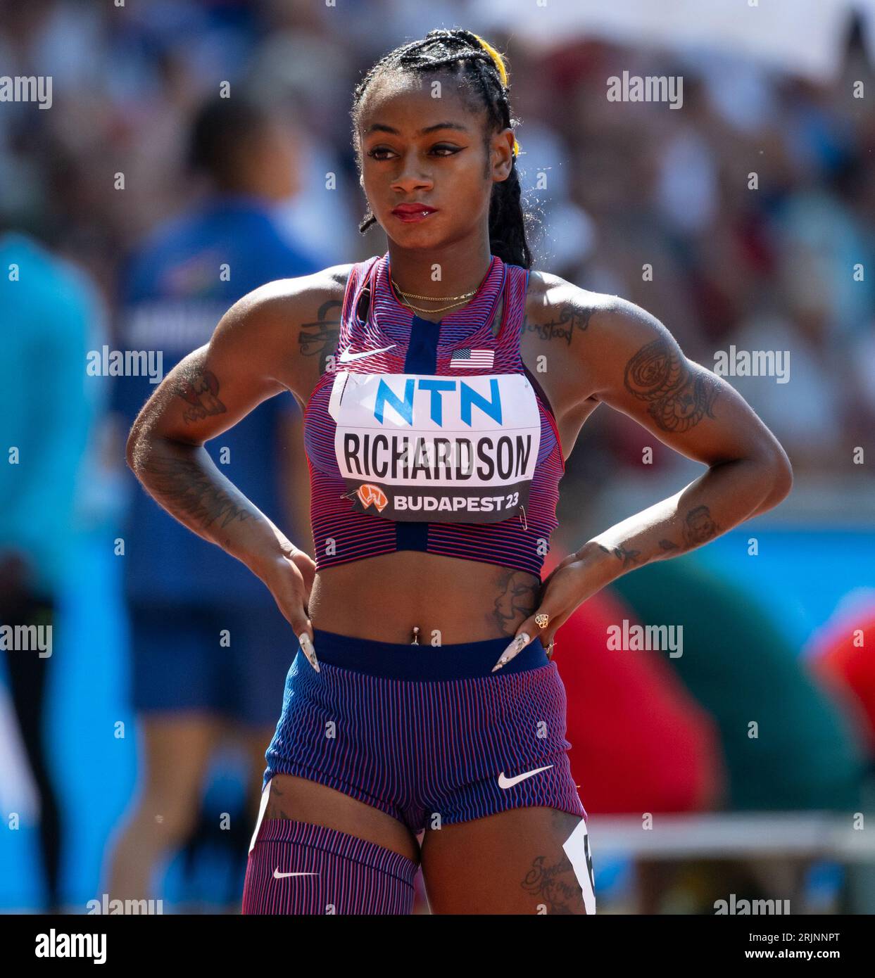 Shacarri richardson budapest 2023 hi-res stock photography and images ...