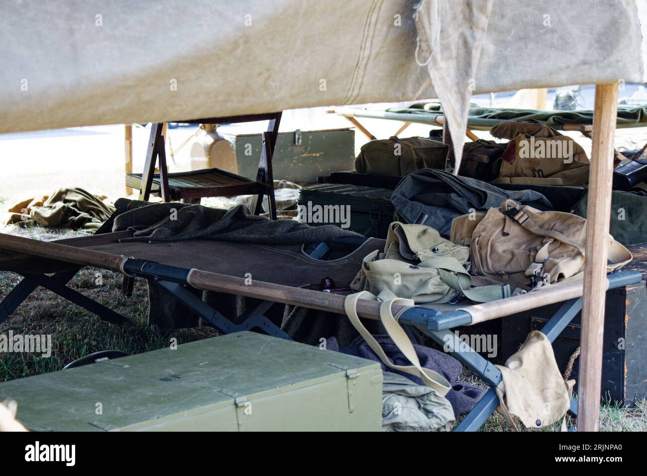 Military campground hi-res stock photography and images - Alamy