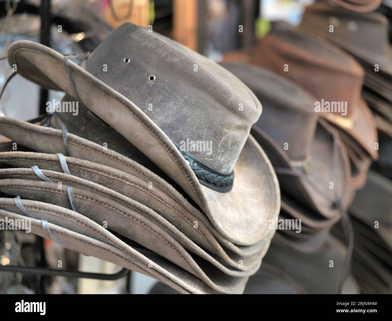 A closeup of a stack of cowboy hats Stock Photo - Alamy