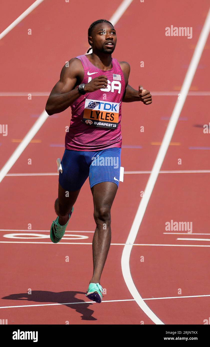Noah lyles world athletics hi-res stock photography and images - Alamy